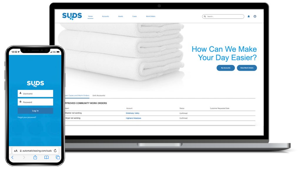 Suds Customer Portal | Automatic Leasing Service